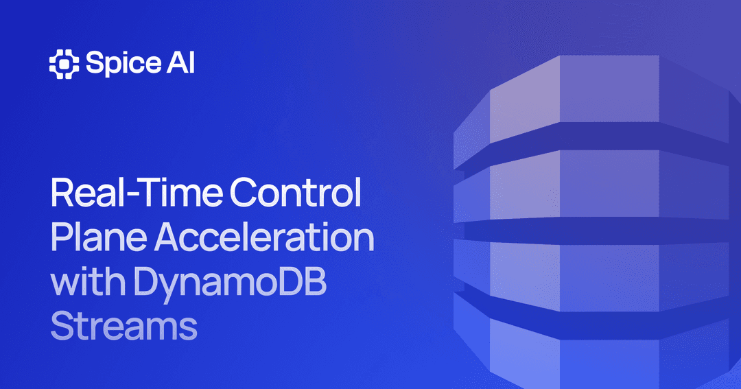 Real-Time Acceleration with DynamoDB Streams | Spice AI