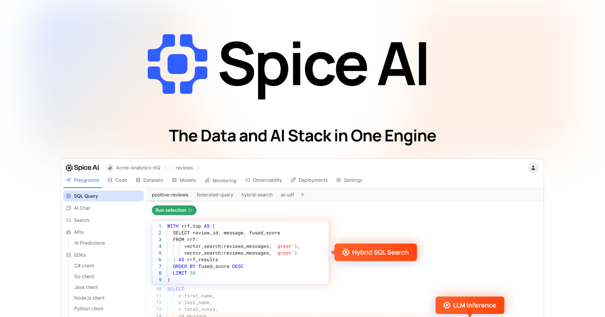 Spice Cloud Plans | Spice AI | Spice AI